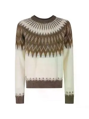 ROBERTO COLLINA Patterned Sweater - Neutrals