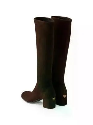 Prada Stretch Suede Boots