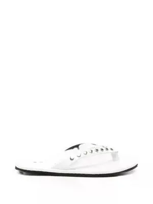 RIA MENORCA Dali Studded Thong-strap Sandals - White