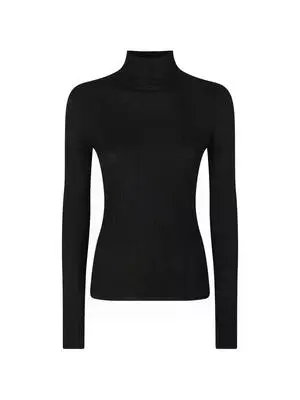 ROBERTO COLLINA High-neck Long-sleeve Sweater - Black
