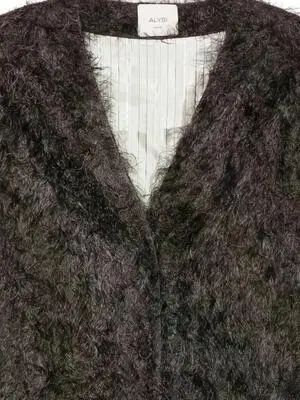 ALYSI Brushed-effect V-neck Gilet