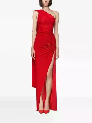 ATU BODY COUTURE One-shoulder Ruched Maxi Dress