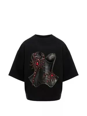 HAMZA Scorpion-print T-shirt - Black