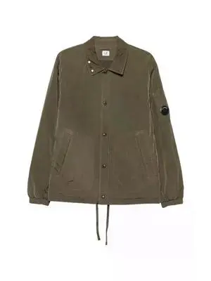 C.P. COMPANY Lens-detail Logo-embroidered Overshirt