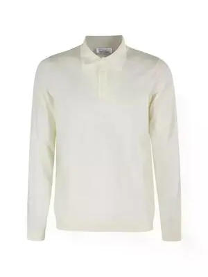 ROBERTO COLLINA Long-sleeve Polo-collar Sweater - Neutrals