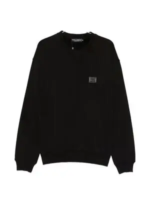 Dolce & Gabbana Logo-plaque Sweater - Black