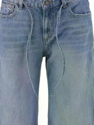 THE GARMENT Washed Effect Tie-waist Jeans