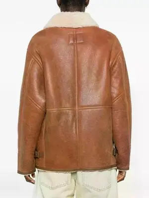 Isabel Marant Étoile Shearling-collar Leather Jacket