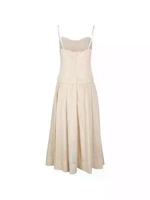 Simkhai Quinlin Bustier Midi Dress - Neutrals