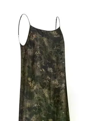 UMA WANG Floral-pattern Flared Maxi Dress