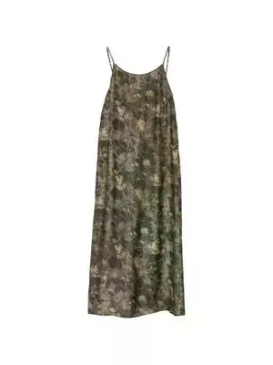 UMA WANG Anaya Floral-print Midi Dress - Green