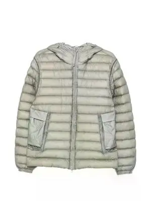 C.P. COMPANY Goggle-detail Quilted Jacket - Green