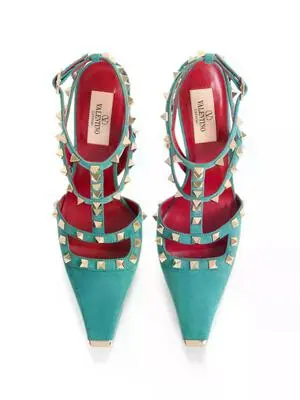Valentino Garavani Rockstud Suede Pumps 100mm