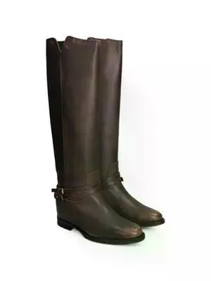 VIA ROMA 15 Buckle-strap Knee-high Boots