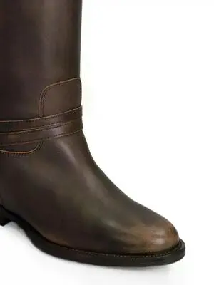 VIA ROMA 15 Buckle-strap Knee-high Boots