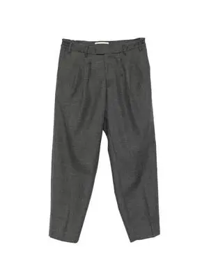 BRIGLIA 1949 Pleated Straight-leg Trousers - Grey