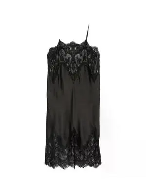 Norma Kamali Bias Mini Dress - Black