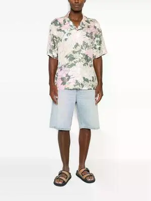 Givenchy Floral-print Short-sleeve Shirt