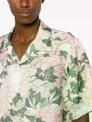 Givenchy Shirt In Silk With Pastel Flowers Print