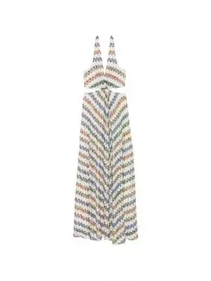 Missoni Zigzag-knit Cutout Maxi Dress - Neutrals