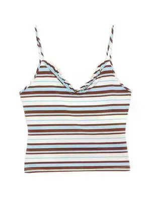 Posse Nadine Ruffle-trim Tank Top - White