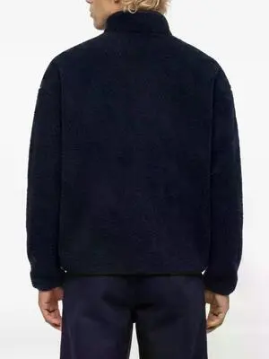 Karl Lagerfeld Boxy Half-zip Fleece Sweater