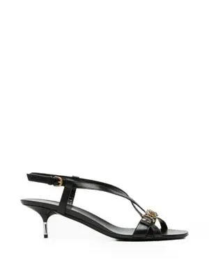 Versace Marisa Leather Sandals - Black