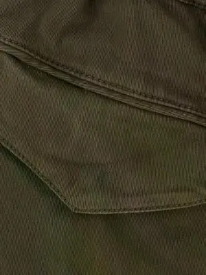WHITE SAND Belted Elasticated-waist Chinos