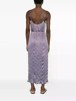 Posse Esme Crinkled Slip Midi Dress
