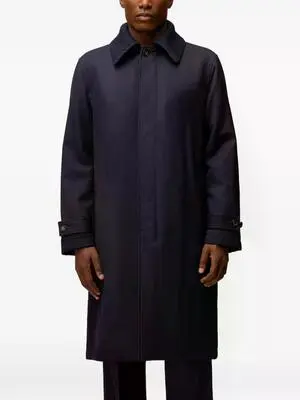 RETORI Detachable-collar Wool-gabardine Coat