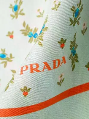Prada Printed Twill Scarf 90