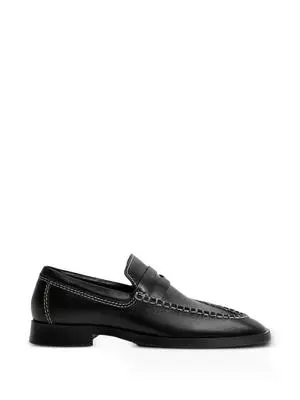 MIISTA Lucan Leather Loafers - Black