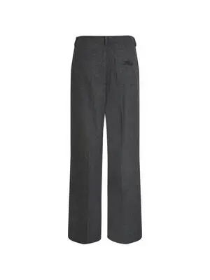 Karl Lagerfeld Wide-leg Flannel Pants