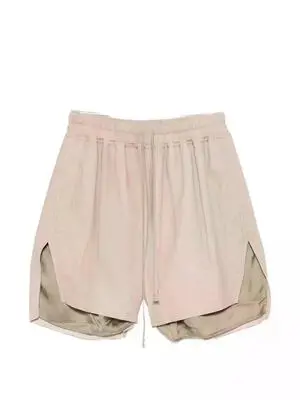 Rick Owens Leather Shorts - Neutrals
