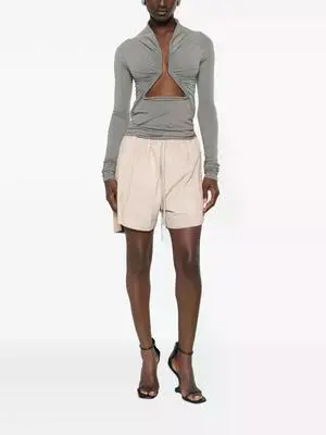 Rick Owens Leather Shorts
