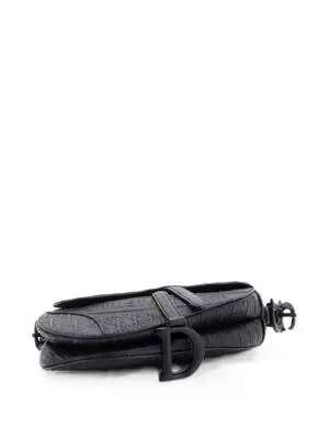 Dior Saddle Handbag Oblique Embossed Calfskin Medium Shoulder Bag