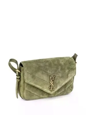 Saint Laurent Small Loulou Matelassé Suede Shoulder Bag