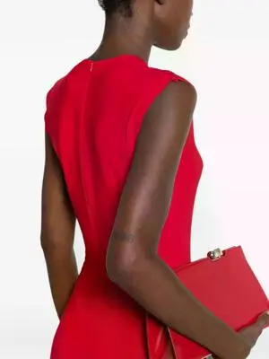 Norma Kamali Sleeveless Wide-leg Jumpsuit - Red