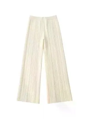 TWINSET Cable-knit Palazzo Pants - Neutrals