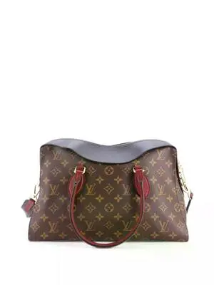 LOUIS VUITTON Tuileries Handbag Monogram Canvas With Leather Satchel
