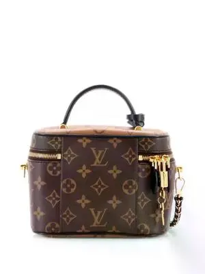 LOUIS VUITTON Vanity Handbag Reverse Monogram Canvas Pm Satchel