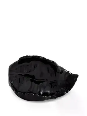 LA MANSO X Tetier Collaboration Leaf-detail Ring - Black