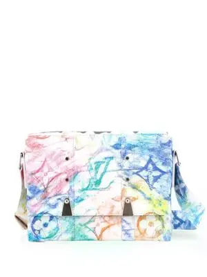 LOUIS VUITTON Trunk Messenger Bag Limited Edition Monogram Pastel Multicolor Crossbody Bag - Multicolour