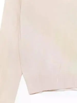 Soeur Polo-collar Long-sleeve Wool T-shirt - Pink
