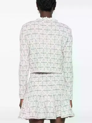 SELF-PORTRAIT Check Knit Jacket
