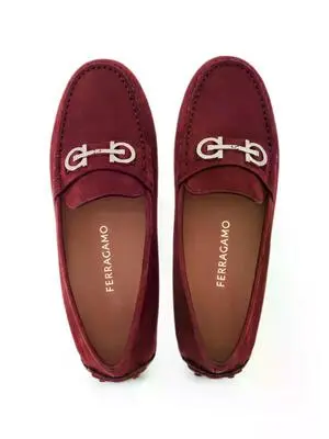 FERRAGAMO Gancini Plaque Ballet Flats