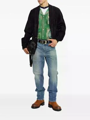 Versace Button-up Suede Jacket