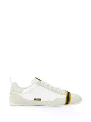Fendi Leather And Suede Low-top Sneakers - White