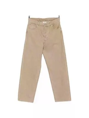 Drole De Monsieur Belt-loop Straight-leg Jeans - Neutrals