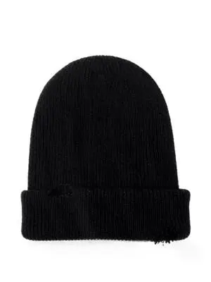 424 Embroidered Distressed Beanie Hat